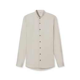 OLYMP Herren Businesshemd "OLYMP Level Five, Body Fit, Stehkragen", beige, Gr. 38, 100% Baumwolle, Hemden