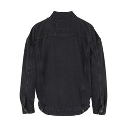 Urban Classics Damen Jeansjacke "Urban Classics Damen Ladies Oversized 90&lsquo;s Denim Jacket", schwarz, Gr. S, unifarben, 100% Baumwolle, Jacken