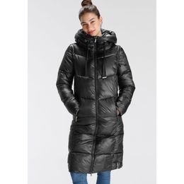 Tamaris Damen Steppmantel, schwarz, Gr. 38, unifarben, Web, Obermaterial: 100% Polyester. Futter: 100% Polyester. Wattierung: 100% Polyester, M&auml;ntel,