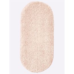 Teppich HEINE HOME, B:65cm H:40mm L:140cm, beige, Kunstfaser, Polyester, Wohnzimmer, Teppiche