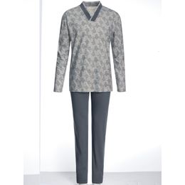 G&ouml;tting G&Ouml;TTING Herren Schlafanzug, Gr. 58, blau, 100% Baumwolle, Homewear-Sets