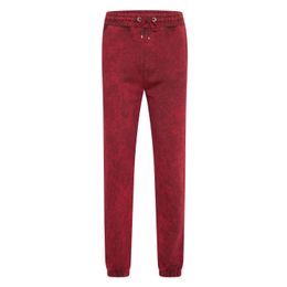 Rusty Neal Herren Sweathose, rot, Gr. S, 100% Baumwolle, Hosen, mit verwaschenem Muster