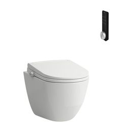 Laufen Cleanet Pro Wand-Dusch-WC Comfort mit WC-Sitz, Ausf&uuml;hrung erh&ouml;ht und lang, H601890000S002, Comfort