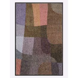 Fu&szlig;matte, B:40cm H:7mm L:60cm, lila, Kunstfaser, Polyamid, Flur, Teppiche
