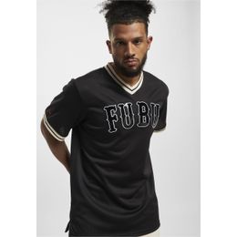 Fubu Herren T-Shirt "Fubu Herren FM231-002-2 Fubu Vintage Lacque Mesh Tee", schwarz, Gr. M, bedruckt, 100% Polyester, Shirts