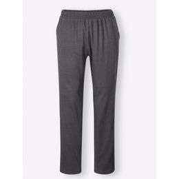 Herren Schlafhose, Gr. 60, grau, 100% Baumwolle, unifarben, Hosen