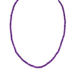 Firetti Damen Kette ohne Anh&auml;nger "Schmuck Geschenk Silber 925 Halsschmuck Halskette Amethyst", 42, Silber 925 (Sterlingsilber), B: 4mm, bunt, Silber