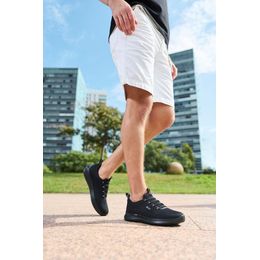 Rieker Herren Slip-On Sneaker, Gr. 44, schwarz, Textil, unifarben, Schuhe, Slipper, Halbschuh, Freizeitsneaker zum Schlupfen