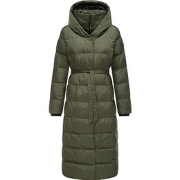 Ragwear Damen Steppmantel "Niara Long", gr&uuml;n, Gr. XXL, Obermaterial: 100% Nylon. Innenfutter: 100% Polyester. Wattierung: 100% Polyester, M&auml;ntel,