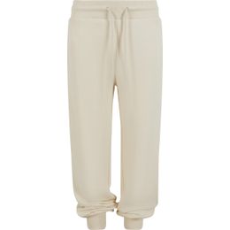 Urban Classics Jungen Jogginghose "Urban Classics Boys Light Terry Basic Sweatpants"sandwei&szlig;, Gr. 146, unifarben, 60% Baumwolle, 40% Polyester, Hosen