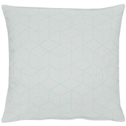 Dekokissen Apelt, B:48cm L:48cm, blau, Kunstfaser, Polyester, Dekokissen_Sitzkissen_Kissenh&uuml;llen, "7901 Uni Fleck", Kissenh&uuml;lle mit F&uuml;llung, 1 St&uuml;ck