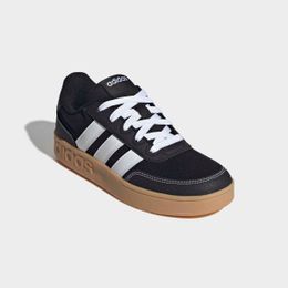 Damen Sneaker "BREAKBASE KIDS", adidas Sportswear, Gr. 40core schwarz, cloud wei&szlig;, gum 3, Synthetik, Textil, Schuhe, f&uuml;r Kinder & Jugendliche