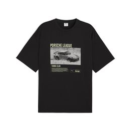 Puma Herren T-Shirt "Puma x PORSCHE LEGACY Graphic T-Shirt 2 Herren", schwarz, Gr. XL, clean, Obermaterial: 100% Baumwolle; Rippe: 29% Polyester, 71%