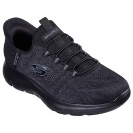 Skechers Herren Slip-On Sneaker "SUMMITS-KEY PACE", Gr. 46, schwarz, Textil, unifarben, Schuhe, Slipper, Freizeitschuh, Halbschuh in veganer