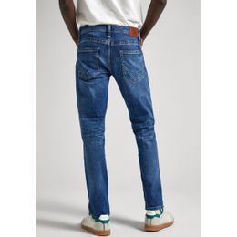 Pepe Jeans Herren Regular-fit-Jeans "CASH", blau, Gr. 34, leichte Abriebeffekte, Denim/Jeans, Obermaterial: 99% Baumwolle, 1% Elasthan, Jeans