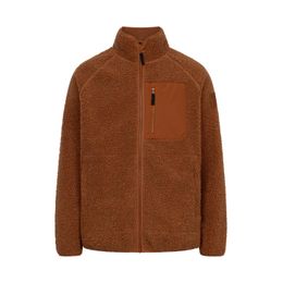 Derbe Herren Fleecejacke "Kuschelby_Pocket"caramel caf&egrave;, Basic, Gr. XL, Obermaterial: 100% Polyester, Jacken, Fleecejacke, weich, warm, l&auml;ssig