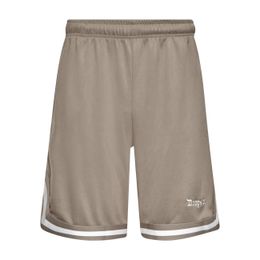 Shorts DROPSIZE "Dropsize Herren Dropsize Logo Mesh Shorts", Herren, Gr. L, US-Gr&ouml;&szlig;en, simplytaupe, 100% Polyester, loose fit, Hosen Shorts