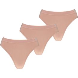 Apollo Damen Hipster, Gr. L, beige, Obermaterial: 80% Viskose, 13% Polyamid, 7% Elasthan, Unterhosen, Seamless Bambus Taillen / Huft Slip, weich und