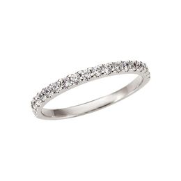 Firetti Damen Fingerring "Schmuck Geschenk Gold 333 Damenring Goldring Eternity", 18, Wei&szlig;gold 333, 2mm, wei&szlig;, Wei&szlig;gold 333, Fingerringe, mit