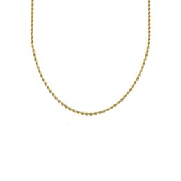 Firetti Damen Kette ohne Anh&auml;nger "Schmuck Geschenk Silber 925 Halsschmuck Halskette Kordelkette", 50, Silber 925 (Sterlingsilber), B: 2,7mm, gold,