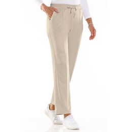 Classic Basics Damen Jerseyhose, beige, Gr. 54, unifarben, 100% Polyester, Hosen