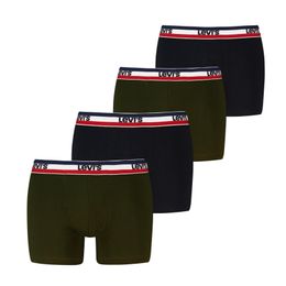 Levi's LEVI'S Herren Boxershorts "LEVIS MEN REPEAT SPW LOGO BOXER BRIEF", Gr. Lkhaki, schwarz, Single Jersey, Obermaterial: 95% Baumwolle, 5% Elasthan,