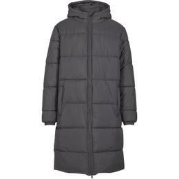 Urban Classics Herren Winterjacke "Urban Classics Mens Long Puffer Coat", grau, Gr. L, unifarben, 100% Polyester, Jacken