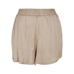 Urban Classics Damen Shorts "Urban Classics Damen Ladies Viscose Satin Resort Shorts"softtaupe, Gr. S, unifarben, 100% Viskose, Hosen