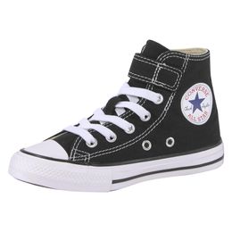 Converse Kinder Sneaker "CHUCK TAYLOR ALL STAR 1V EASY-ON Hi", Gr. 27, schwarz, Textil, Schuhe, mit Klettverschluss f&uuml;r Kinder