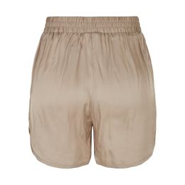 Urban Classics Damen Shorts "Urban Classics Damen Ladies Viscose Satin Resort Shorts"softtaupe, Gr. S, unifarben, 100% Viskose, Hosen