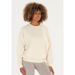 ENDURANCE ATHLECIA ATHLECIA Damen Sweatshirt "Naomi", wei&szlig;, Gr. 46, bedruckt, 82% Baumwolle, 18% Polyester, Sweatshirts, im besonders weichen Crewneck-Style