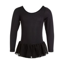 ZIGZAG Jungen Sportanzug "Lulu", schwarz, Gr. 128, unifarben, 92% Polyester, 8% Elasthan, Sportanz&uuml;ge, mit tollen Glitzer-Details