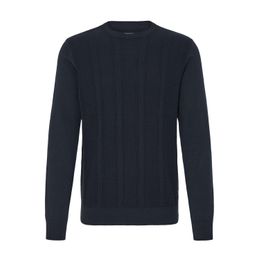 Blend Herren Strickfleece-Pullover "Strickpullover BHBaron", schwarz, Gr. L, Obermaterial: 100% Baumwolle CO., Pullover