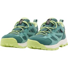 Jack Wolfskin Kinder Wanderschuh "VOJO TOUR TEXAPORE LOW K", Gr. 31, gr&uuml;n, Synthetik, Textil, Schuhe, wasserdicht, Trekkingschuh