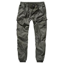 Brandit Herren Cargohose "Brandit Herren Ray Vintage Trousers", gr&uuml;n, Gr. S, unifarben, 98% Baumwolle, 2% Elasthan, Hosen