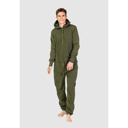 MONIZ Damen Jumpsuit, Gr. S, gr&uuml;n, 80% Baumwolle, 20% Polyester, Overalls, mit kuscheligem Komfort