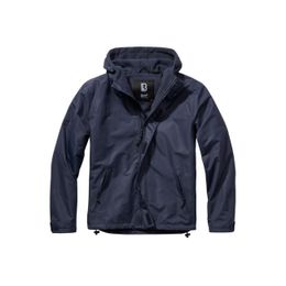 Allwetterjacke Brandit "Brandit Herren Windbreaker Frontzip", Herren, Gr. 4XL, navy, 100% Polyester, unifarben, normal, ohne Ausschnitt, Jacken