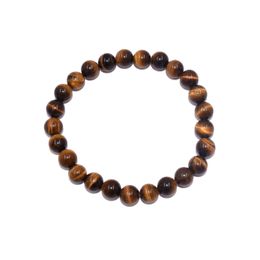 Firetti Damen Armband "Schmuck Geschenk Armschmuck Armkette Edelstein Farbstein Tigerauge", 18, Silikon Stein, braun, Silikon, Stein, Armb&auml;nder, Made