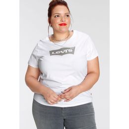 LEVI'S&reg; PLUS LEVI'S PLUS Damen T-Shirt "PERFECT TEE"wei&szlig; w mineral schwarz, Gr. 4XL, Jersey, Obermaterial: 100% Baumwolle, Shirts, Figurumspielende Passform