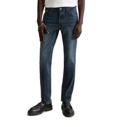 Marc O'Polo Herren Slim-fit-Jeans "aus hochwertigem Bio-Baumwolle-Mix"dunkelblau, Gr. 30, MARC O'POLO DENIM, unifarben, Obermaterial: 99% Baumwolle, 1% Elasthan,