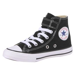 Sneaker Converse "CHUCK TAYLOR ALL STAR 1V EASY-ON Hi", Kinder, Gr. 29, schwarz, Textil, Schuhe Skaterschuh Sneakerboots Canvassneaker Sneaker high, mit Klettverschluss f&uuml;r Kinder