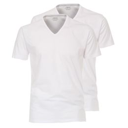T-Shirt Venti "Venti T-Shirt Doppelpack uni", Damen, Gr. L, wei&szlig;, 95% Baumwolle, 5% Elasthan, Shirts T-Shirt