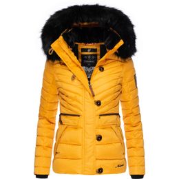 Navahoo Damen Winterjacke "Wisteriaa", gelb, Gr. XS, Oberstoff: 100% Polyester. Futter: 100% Polyester. Wattierung: 100% Polyester. &Auml;rmelfutter: 100%