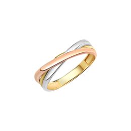Diamonds by Ellen K. Damen Fingerring "Gold 333 dreifarbig", 058 (18,5), Gold, bunt, FASCINATION BY ELLEN K., Gold, Fingerringe