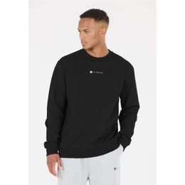Virtus Herren Sweatshirt "Deran", schwarz, Gr. S, bedruckt, 45% Polyester, 35% Baumwolle, 20% Polyester, Sweatshirts, Mit weichem Tragegef&uuml;hl