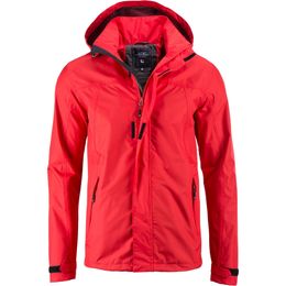 DEPROC Active Herren Outdoorjacke "PORT HAYNES Men", rot, Gr. L, Web, 100% Polyester, Jacken
