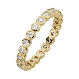 OROLINO Damen Fingerring "333/- Gelbgold glanz synth. Zirkonia", 054 (17,2), Gold, gelb, Gold, Fingerringe