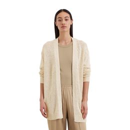 Marc O'Polo MARC O'POLO Damen Cardigan, beige, Gr. S, Obermaterial: 70% Baumwolle, 30% Polyester, Strickjacken