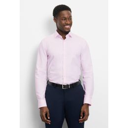 OLYMP Herren Businesshemd "OLYMP No. Six 24/Seven, super slim, Modern Kent"ros&eacute;, Gr. 43, 64% Baumwolle, 27% Polyester, 9% Elasthan, Hemden