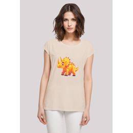 F4NT4STIC Damen T-Shirt "S&uuml;&szlig;er Triceratops Dinosaurier", wei&szlig;, Gr. 4XL, Obermaterial: 100% Baumwolle, Shirts, Premium Qualit&auml;t